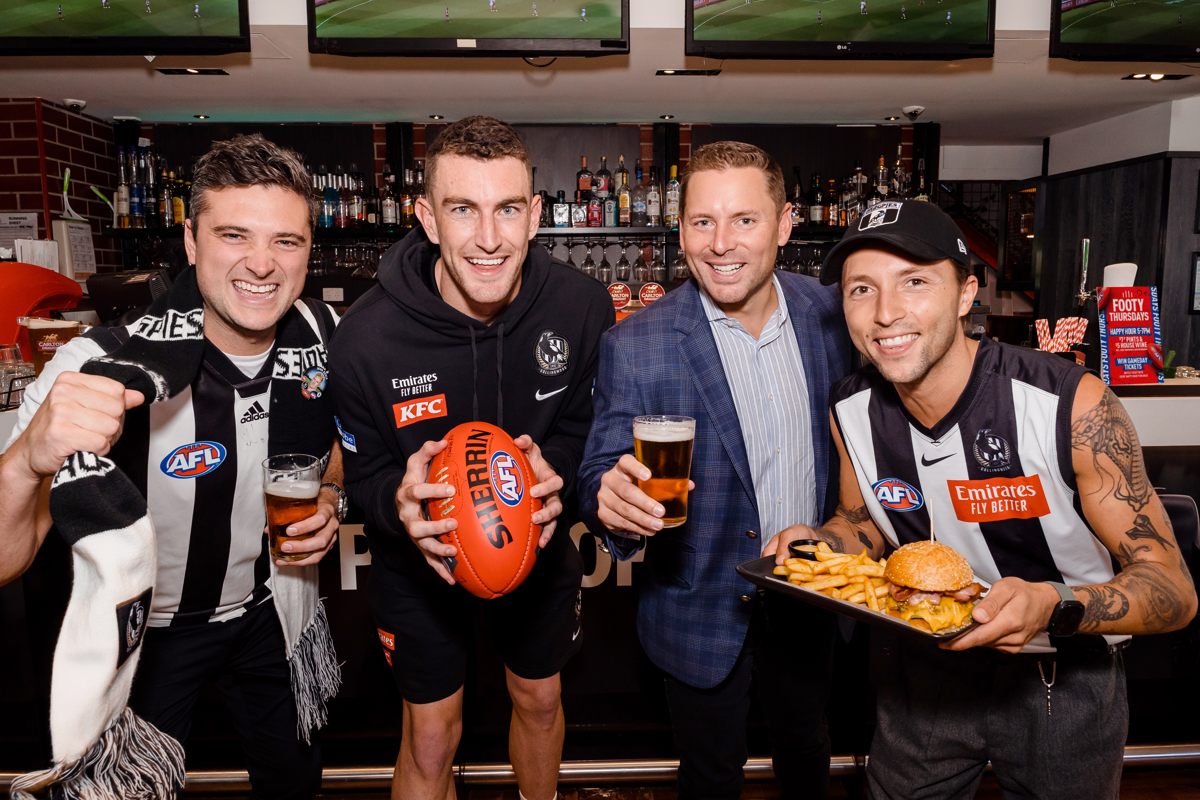The Sporting Globe backing the Magpie Army