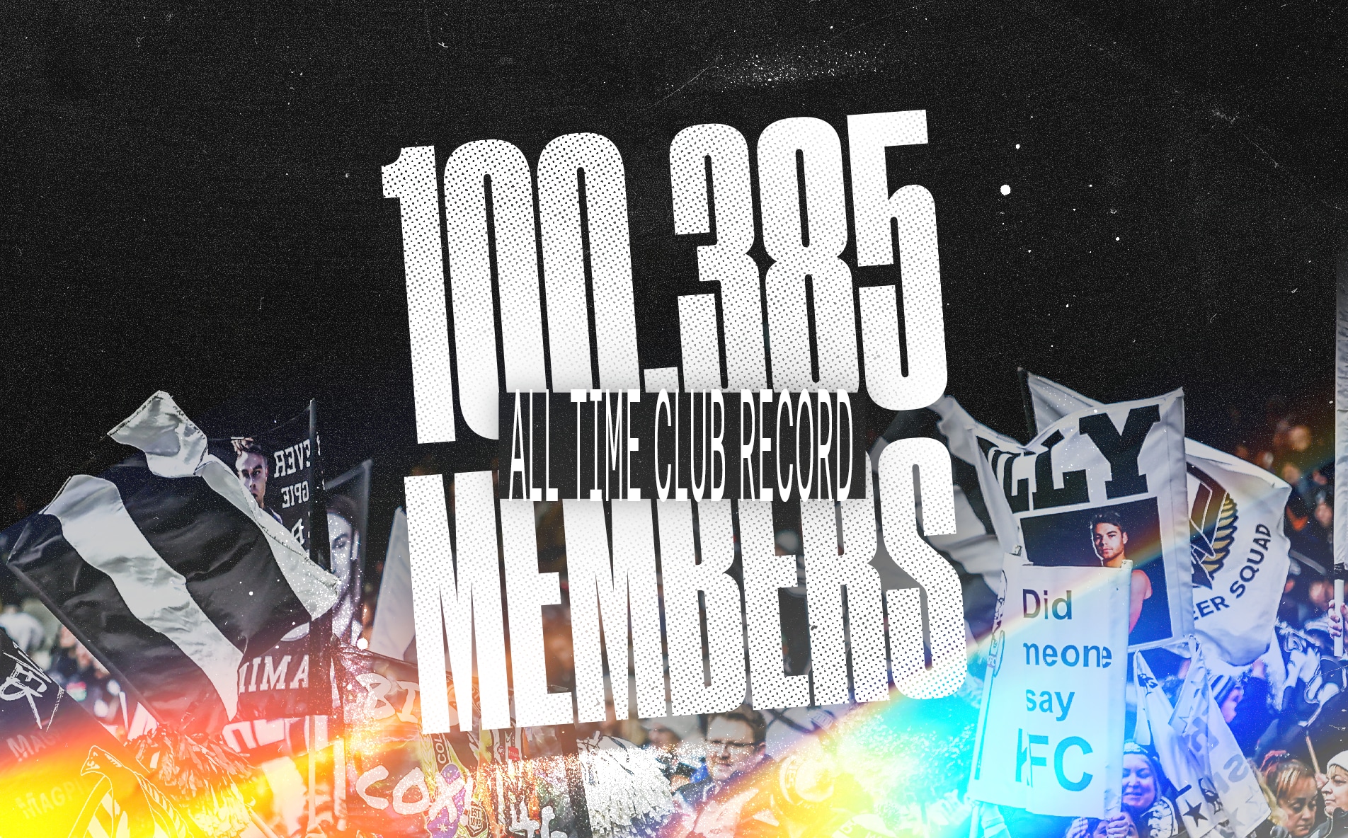 Magpie Army breaks all-time Club membership record