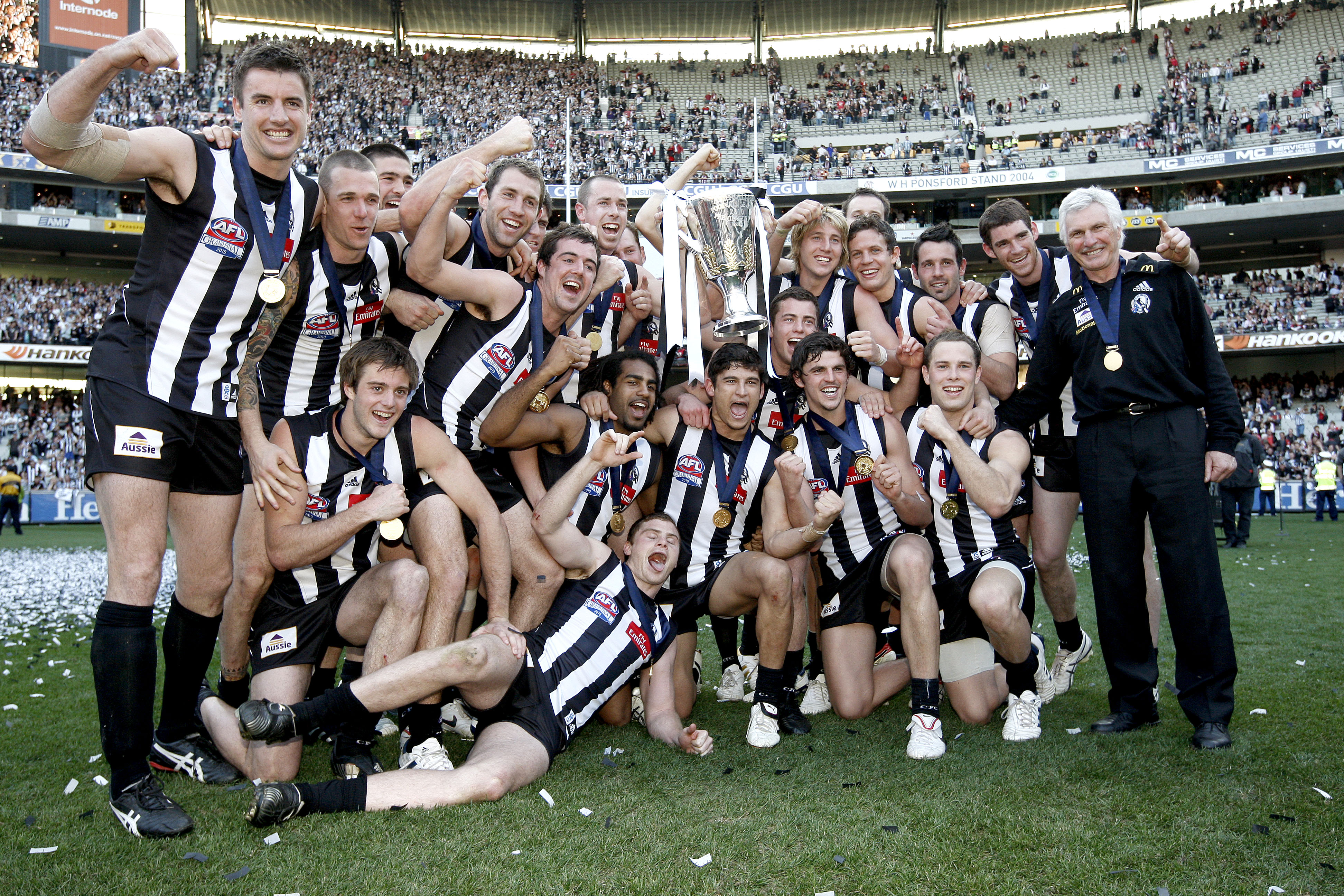 Collingwood's premiership line ups & history