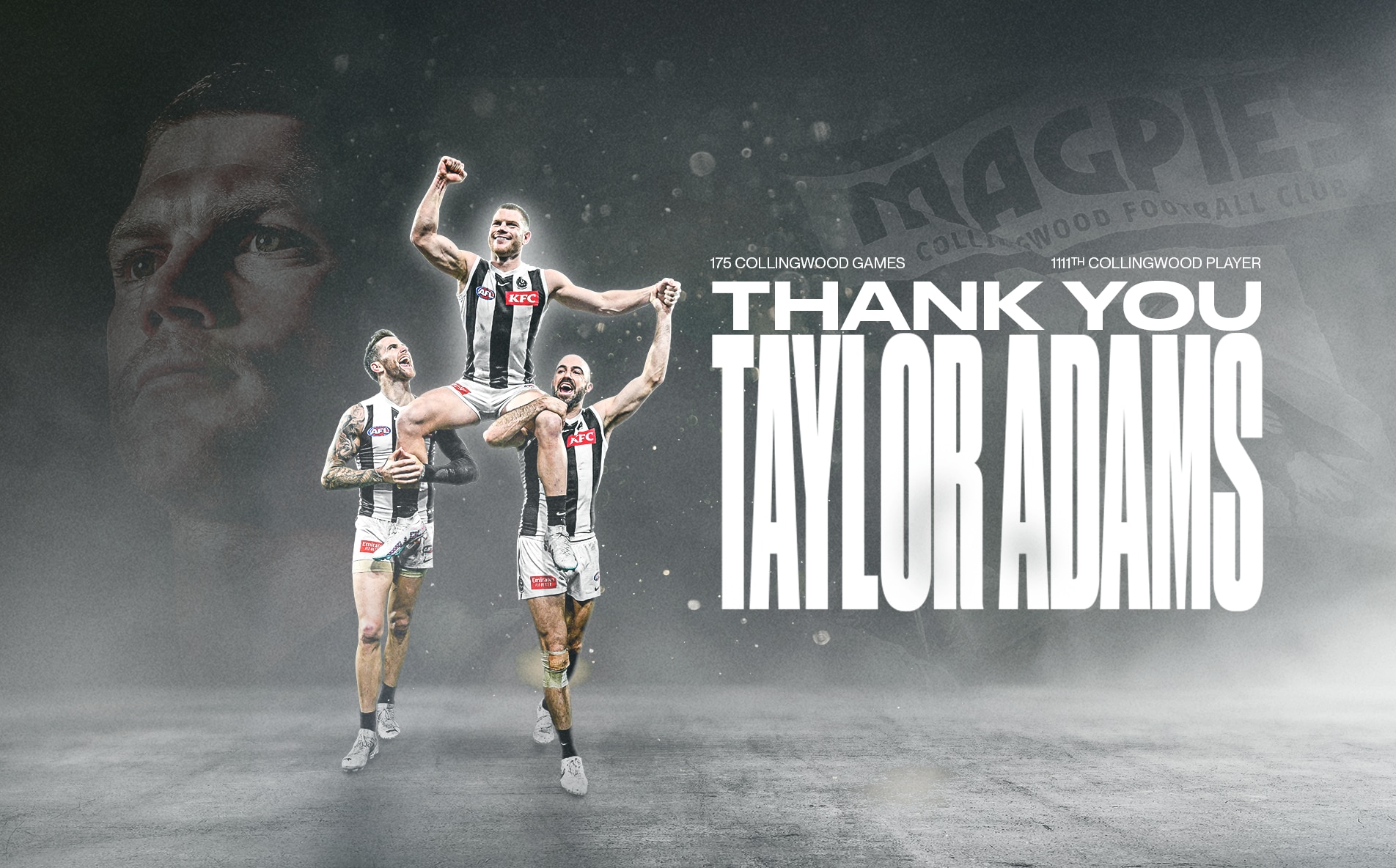 Collingwood thanks Adams