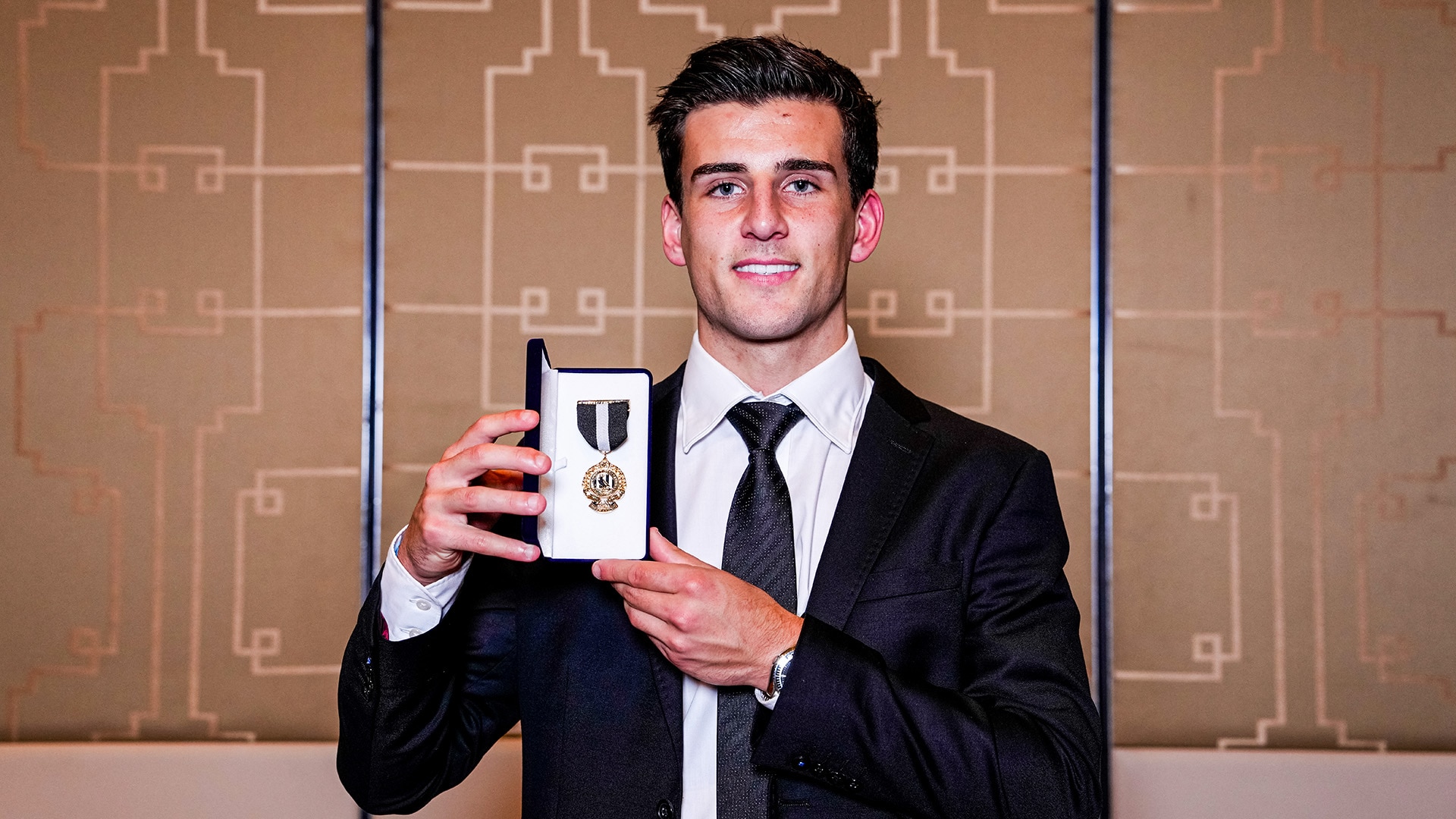 Nick Daicos presented with first E.W. Copeland Trophy