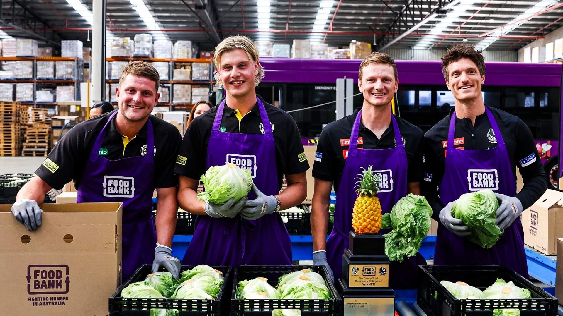 Collingwood and Richmond to support Foodbank through Charity Shield