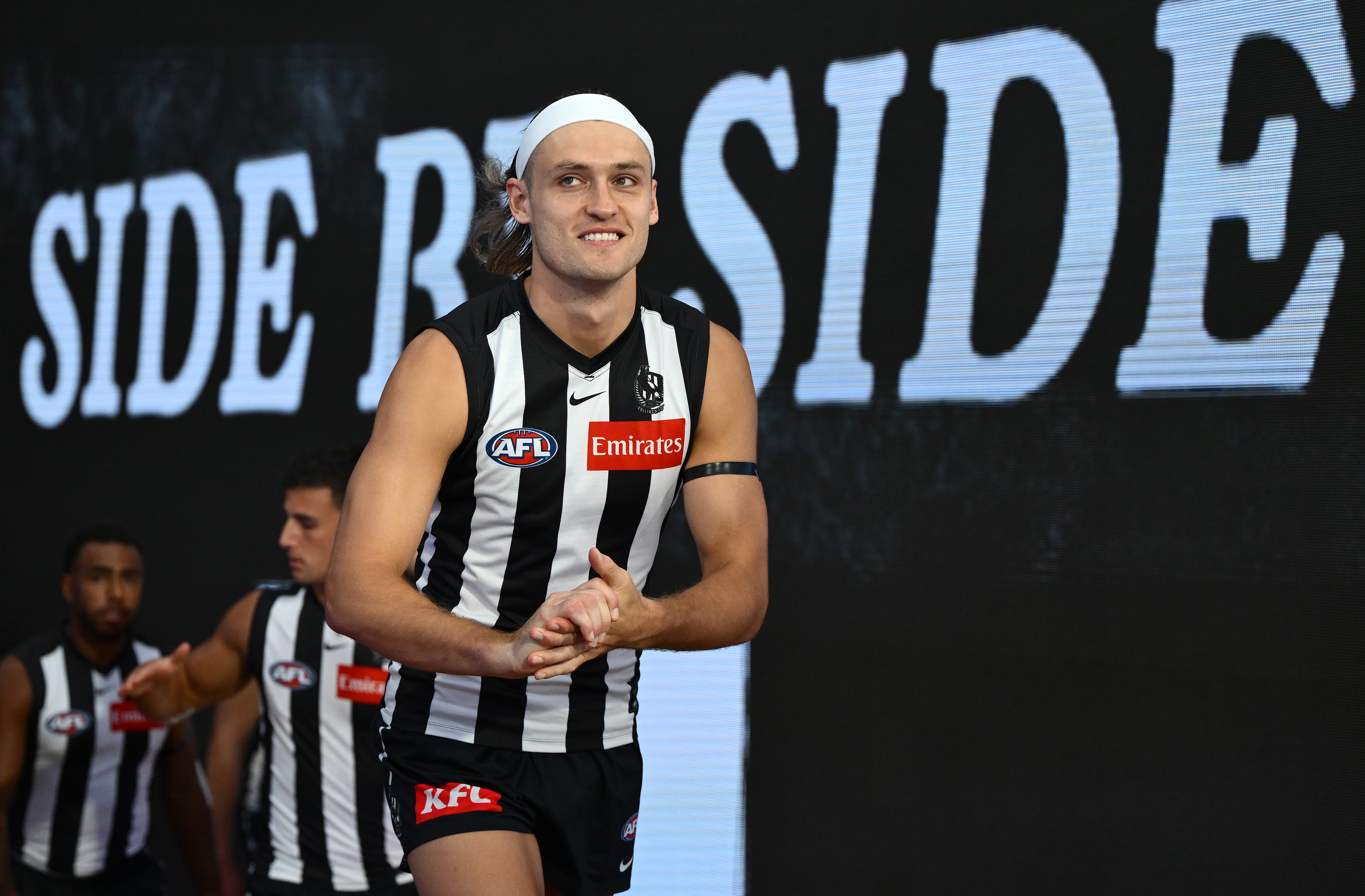 Collingwood congratulates Darcy Moore on AFLPA Presidency