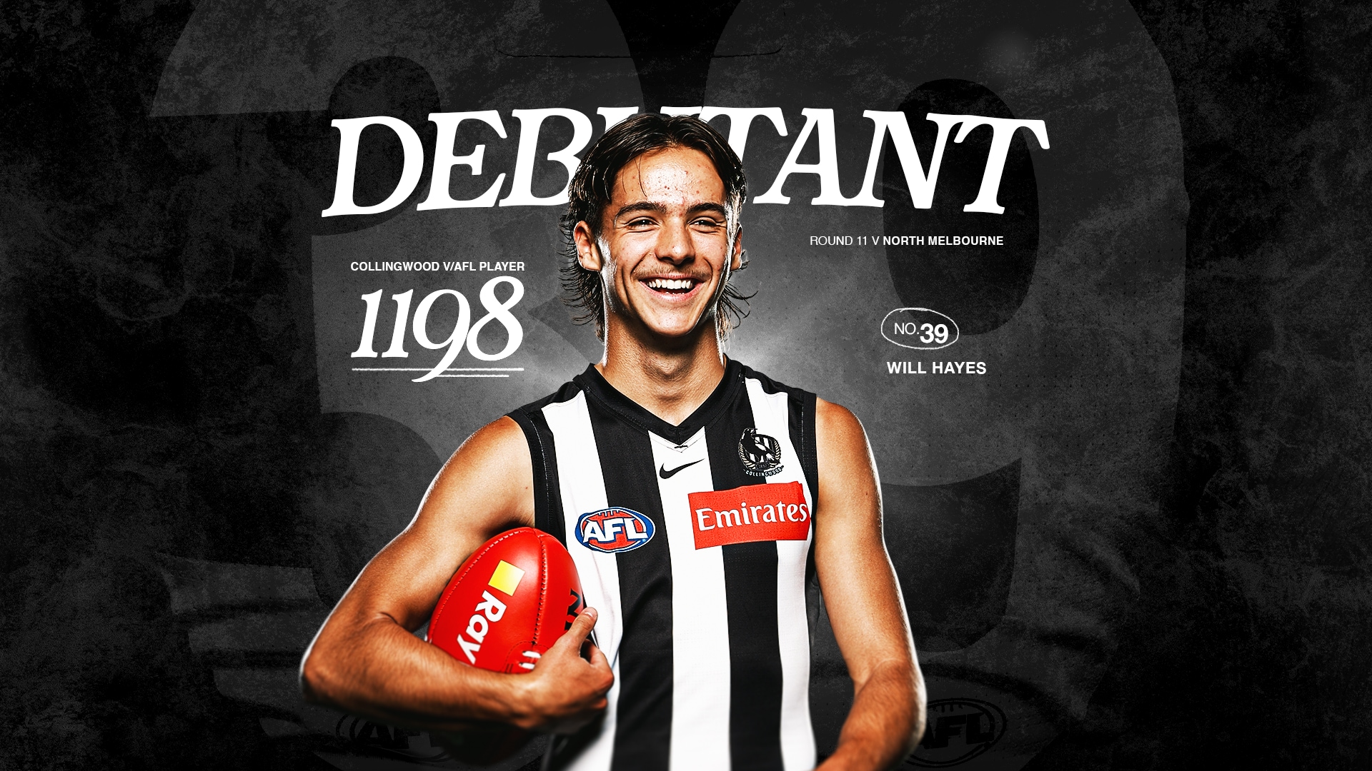 Hayes to make AFL debut