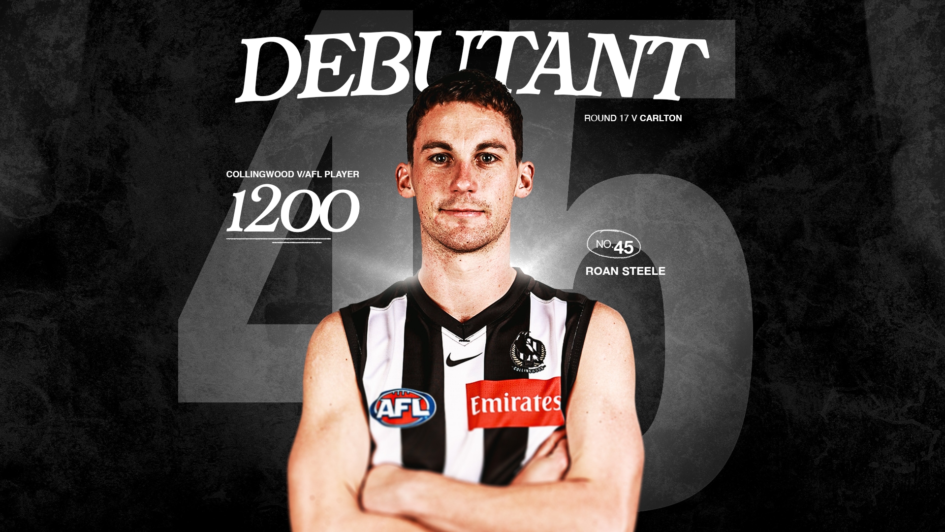 Collingwood names third debutant of 2025