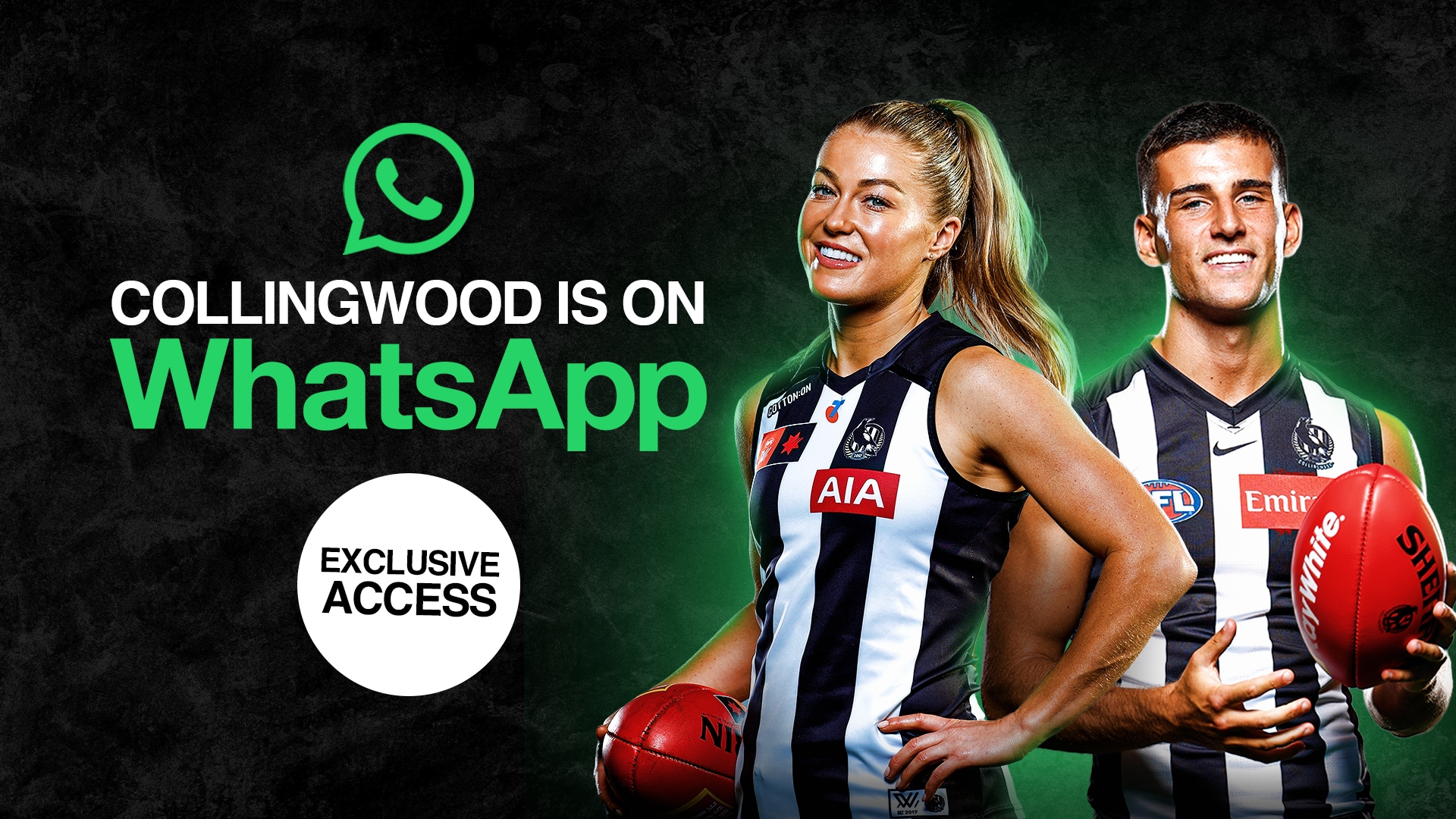 Collingwood is on WhatsApp