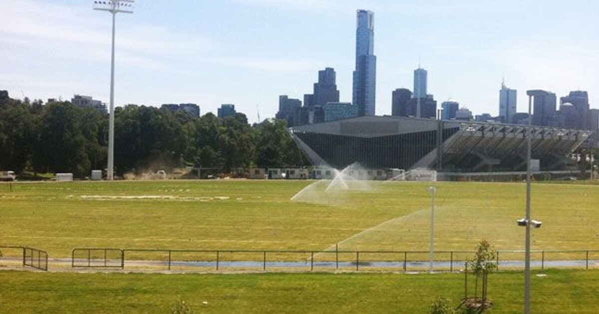 Grass laid at new Olympic Park oval