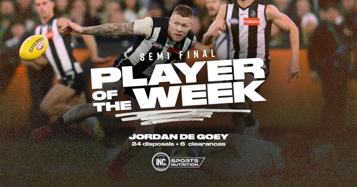 Player of the Week: Jordan De Goey