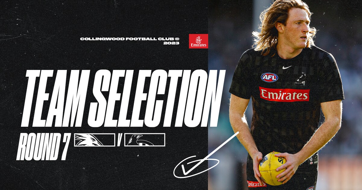 Team Selection: Team confirmed for Round Seven clash against Adelaide