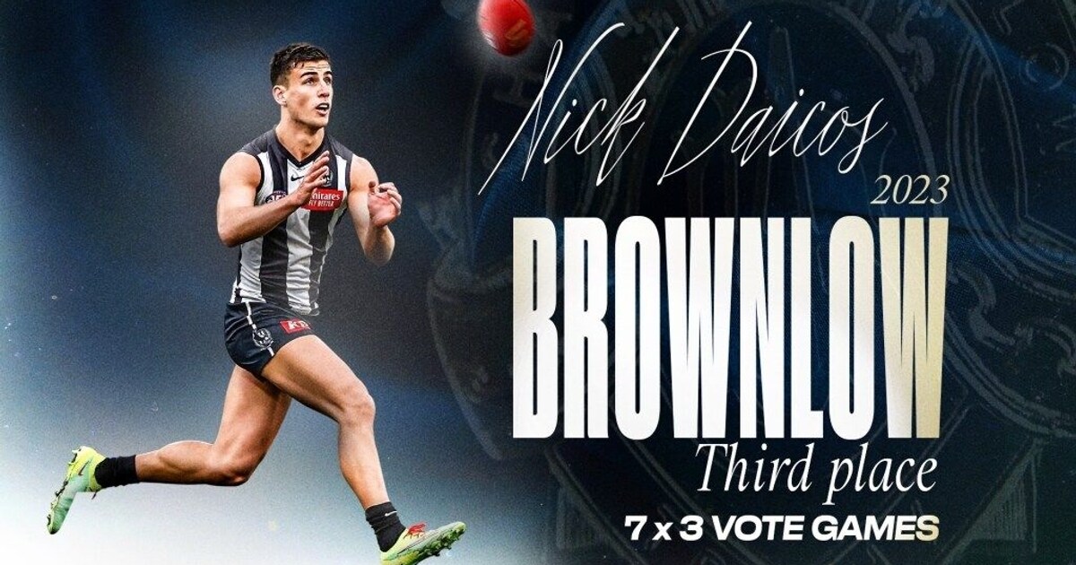 Nick Daicos' 2023 highlights: Brownlow Medal 3rd Place