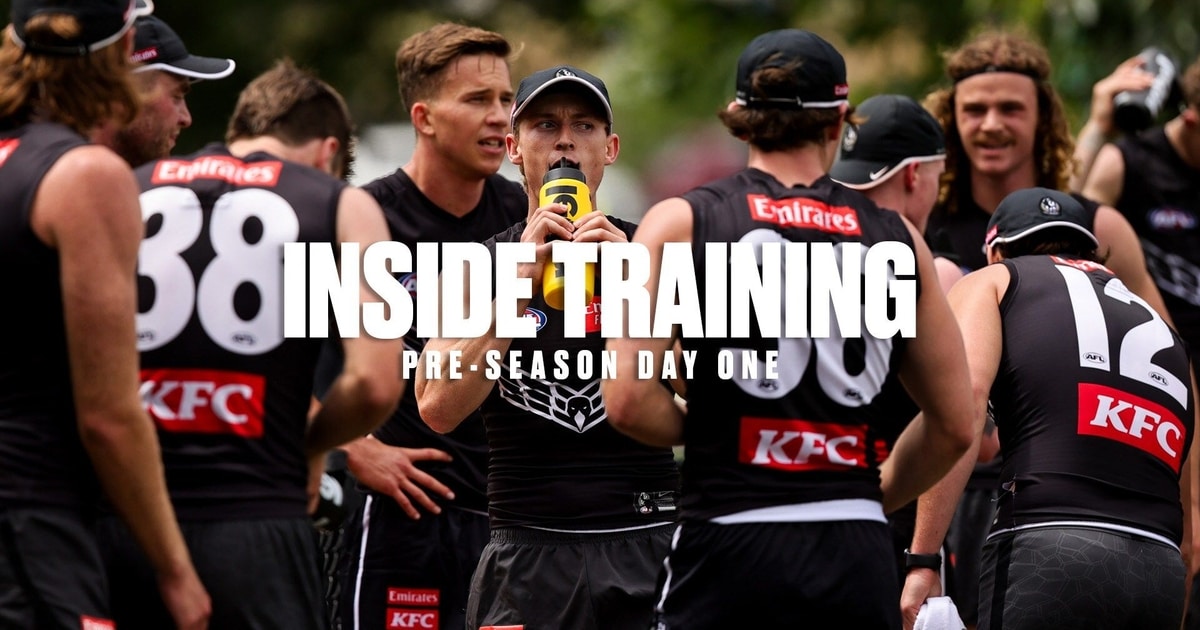 Behind the scenes of Collingwood's first pre-season training session