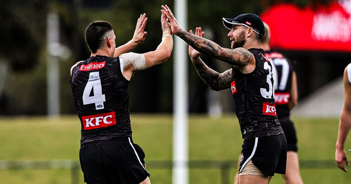 Magpies get busy at training