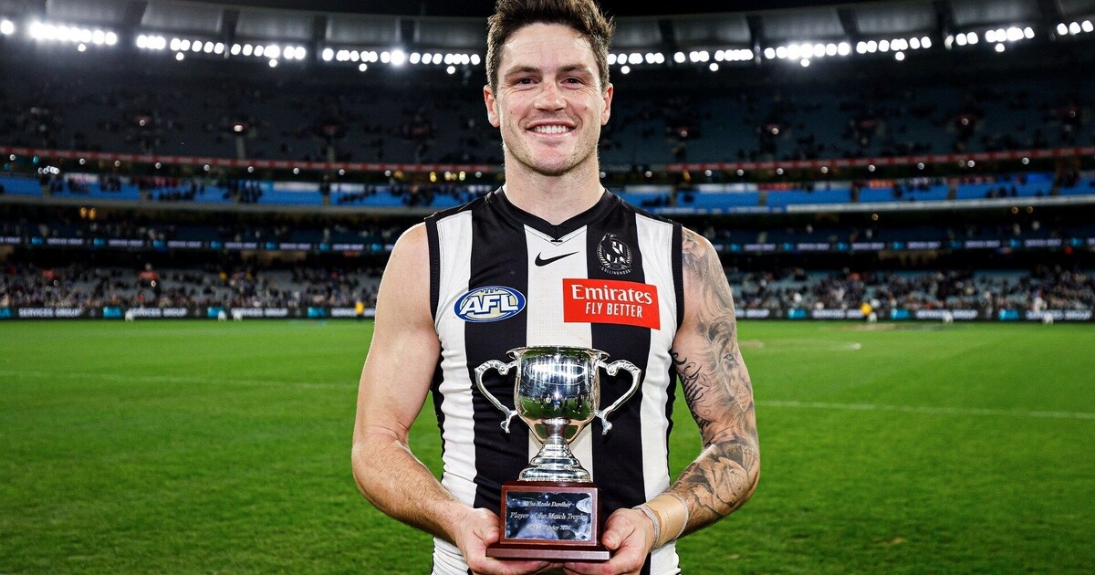 Crisp day out: Jack claims Neale Daniher Trophy