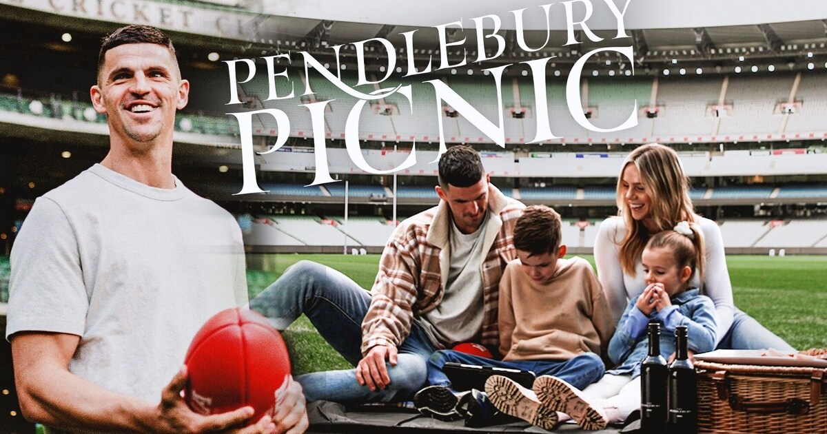 The Pendleburys take a picnic at the MCG