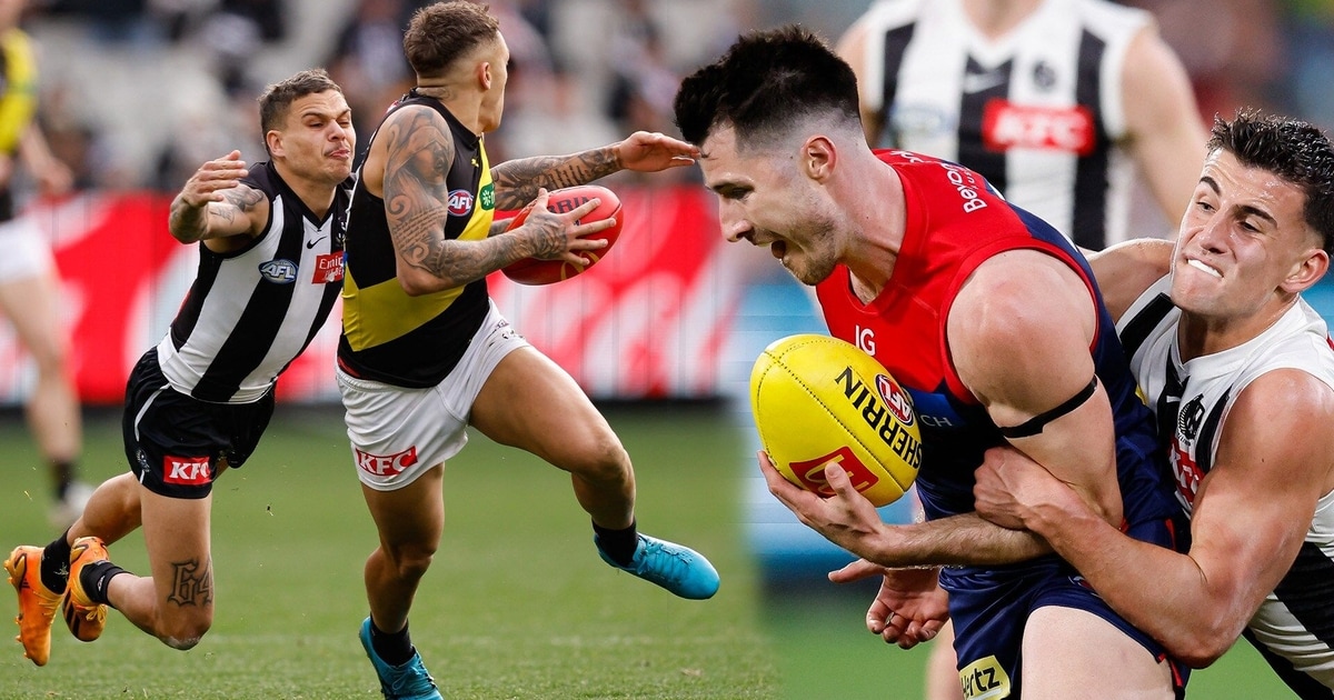 The top five Collingwood tackles of 2024
