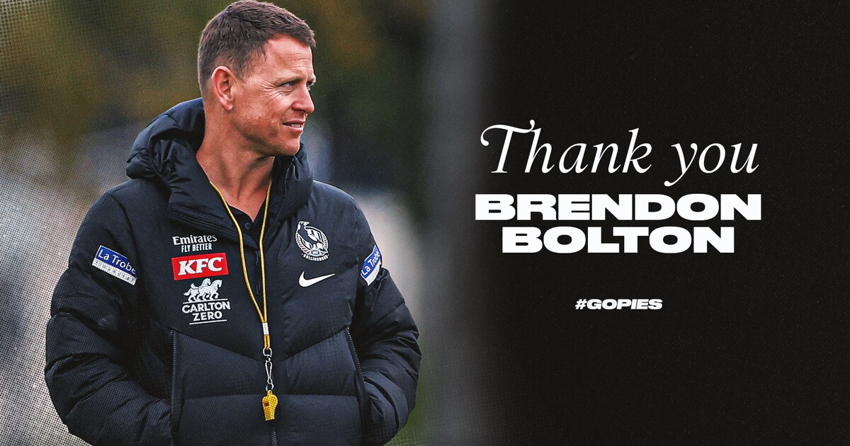 Collingwood thanks Brendon Bolton