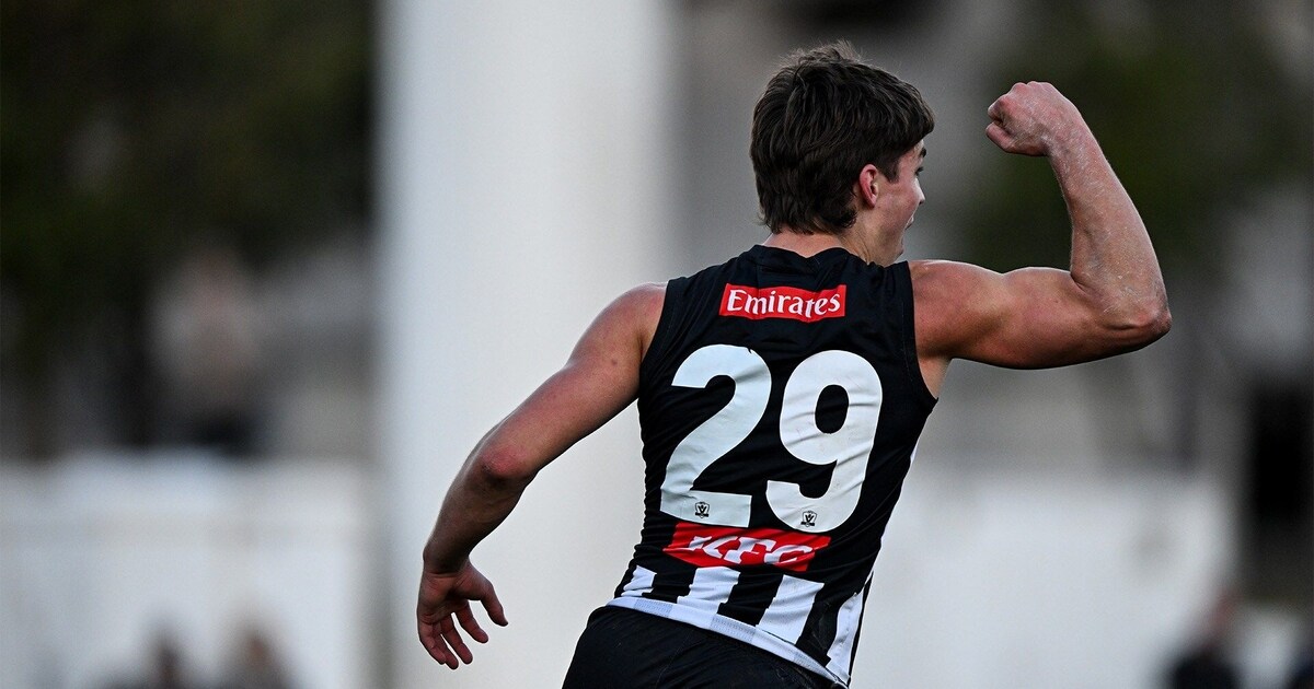 All six of Charlie West's VFL goals