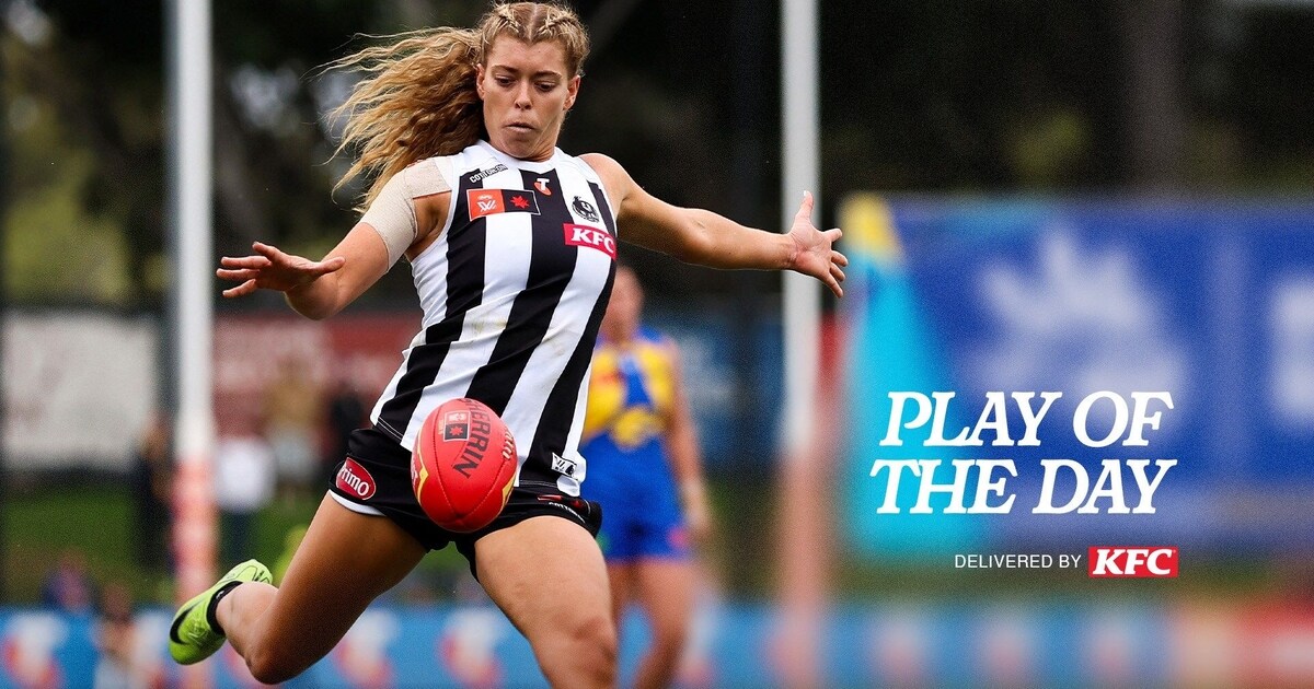 KFC Play of the Day: Smart play leads to Howarth's sixth Collingwood goal