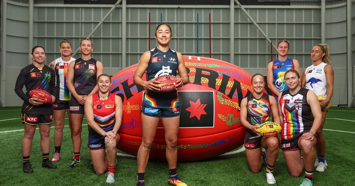 AFLW 2025 Media - Pride Round Launch